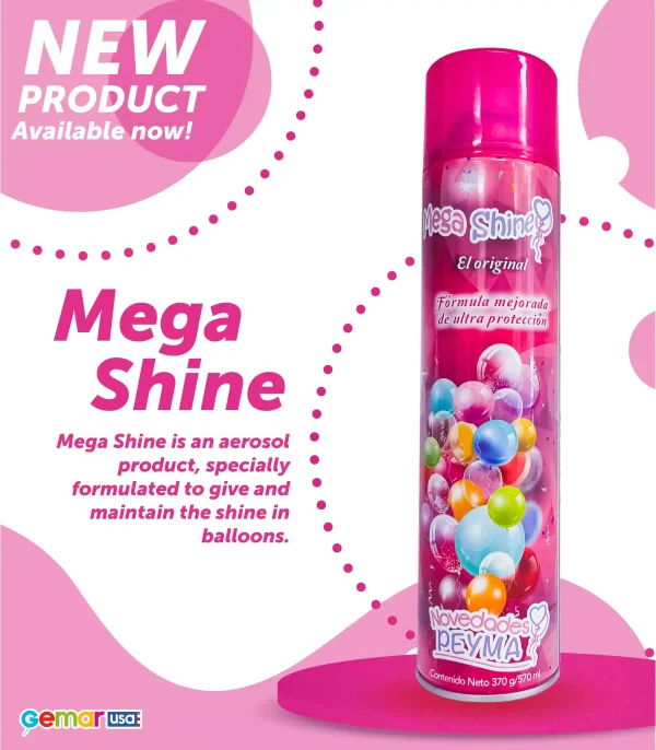Mega Shine 370 g/ 570 ml (Box of 24 units) – Gemar Usa