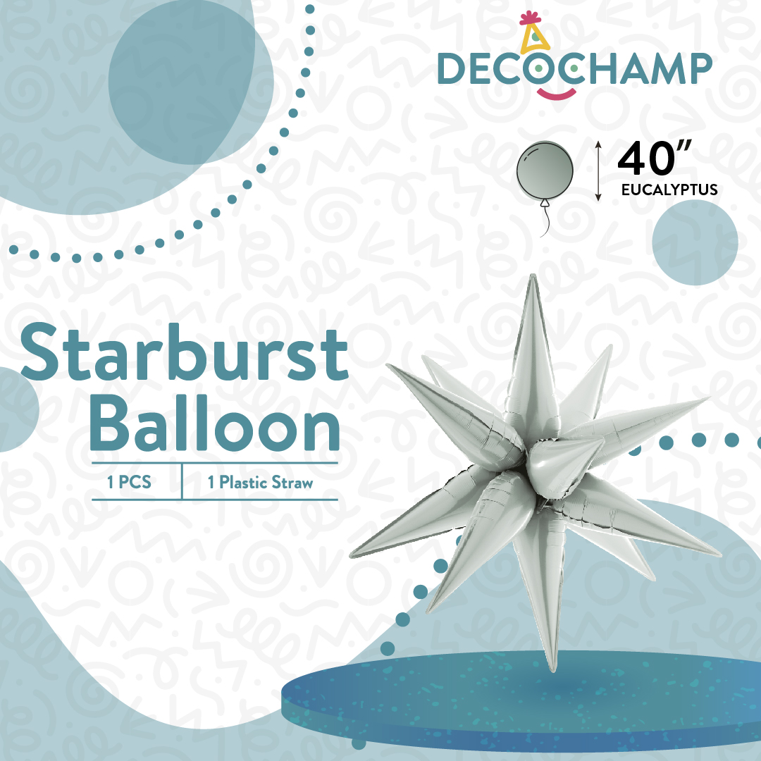 Starburst Balloons Eucalyptus 40" (10 UNITS) - Gemar Usa